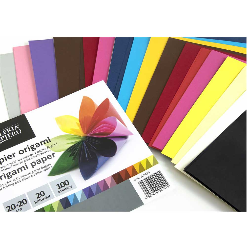 ORIGAMI PAPIR 20 x 20 cm - DELTAKOM - VSE ZA VABILA.