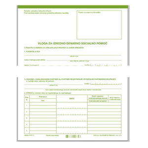 OBRAZEC 8.43 VLOGA ZA IZREDNO DENARNO SOCIALNO POMOČ