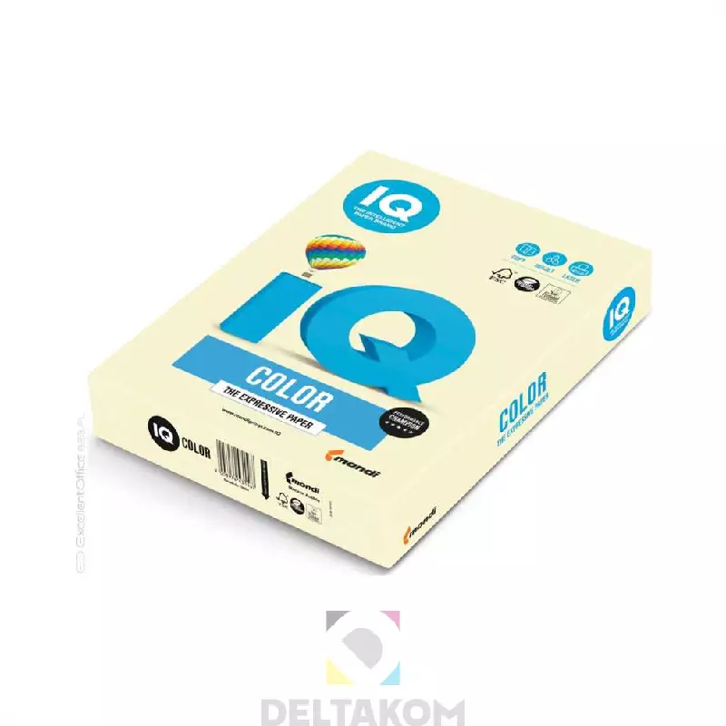 PAPIR FOTOKOPIRNI A3 80G IQ COLOR VANILIJA 500 listov
